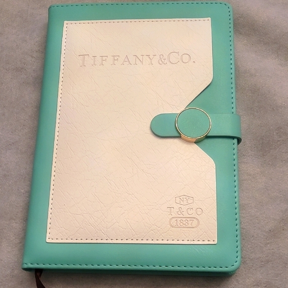Tiffany & Co. | Accessories | Tiffany Co Aqua And Cream Journal | Poshmark
